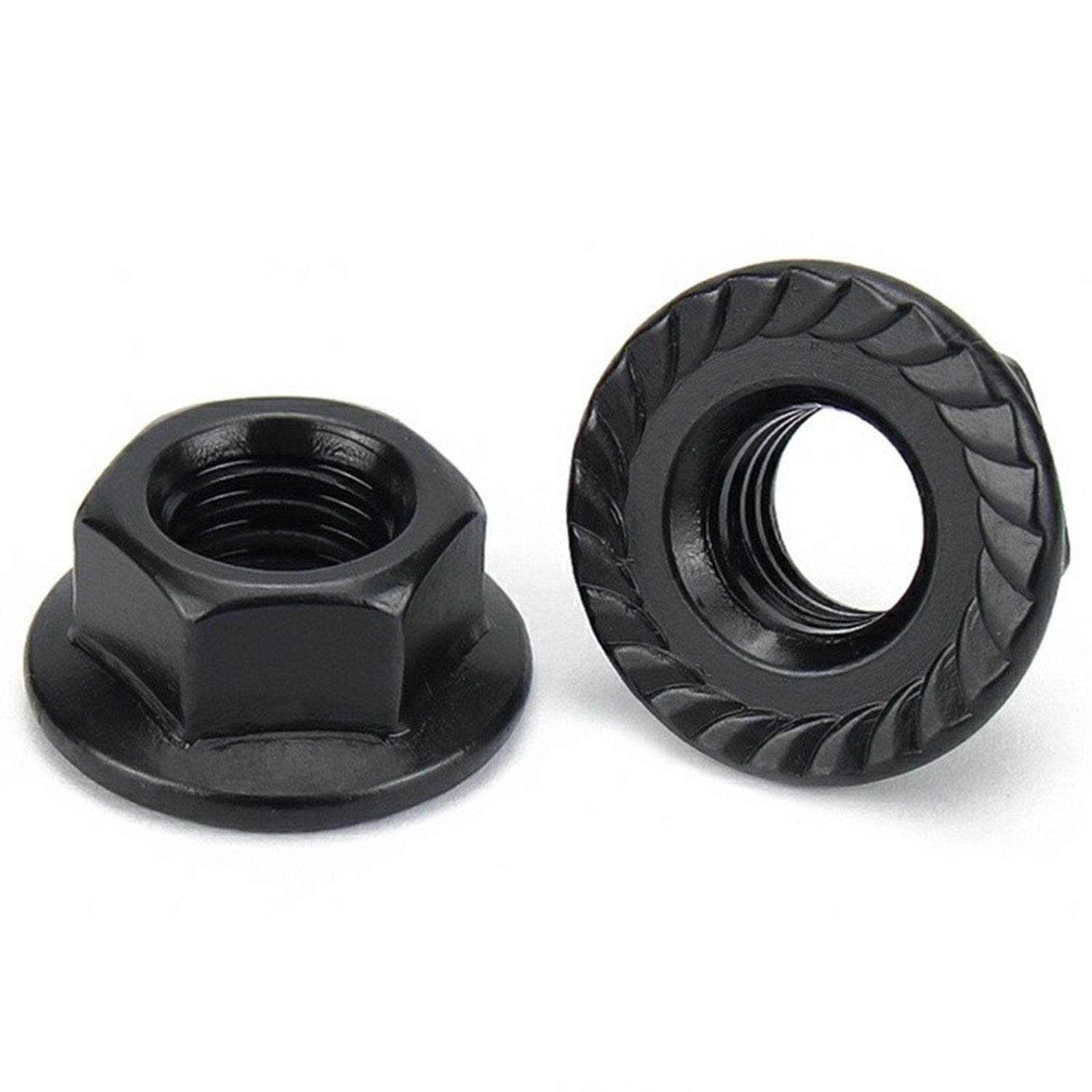 M10-1.5 Black Flange Hex Nut 304/A2 Stainless Steel DIN6923 1000pcs/Pa ...