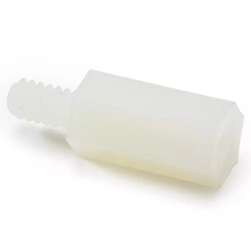 Nylon 6/6 Male-Female Threaded Hex Standoff 4.5mm Hex, 31mm Long, M3 x ...