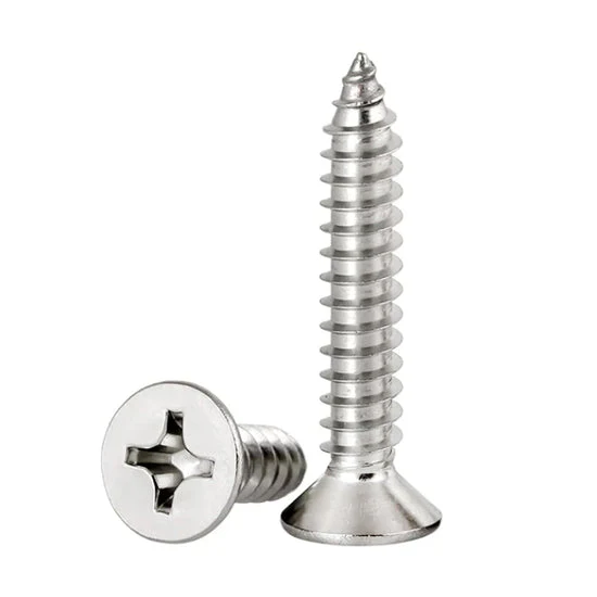 ST4.8 X 38 Phillips Flat Head Sheet Metal Screw 304 Stainless Steel DI ...