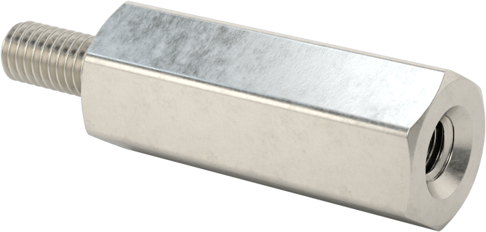 Male-Female Threaded Hex Standoff 18-8 Stainless Steel, 6 mm Hex Size ...